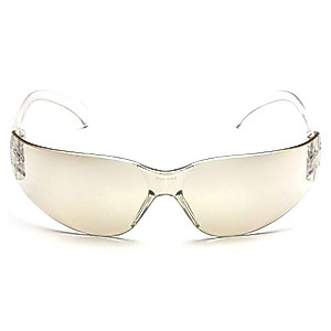 Safety Glasses,Clr/ I/O Mirror (Pack of 12)