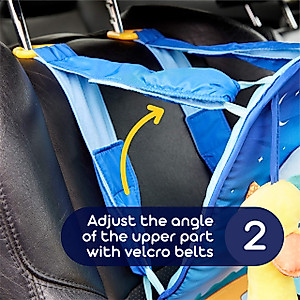 Baby Car Seat Toys - Infant Soft Toys 0 to 12 Months for Car Seat - Rear-Facing Car Seat Travel Activity Mat for Baby - Includes Rattle, Squeaky and Rustle Sensory Toys with Teether