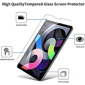 avakot 2 Pack Tempered Glass Film for iPad Air 5th Generation | Tempered Glass Screen Protector for iPad Air 4th 10.9 Inch 2022/2020 | Anti-Scratch Sensitive Screen Protector for iPad Pro 11