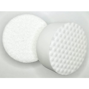 4.5” Drill Powered Magic Sponge Eraser 6 Pieces Kit with Drill Attachment | 25% Thicker Ultra Durable Melamine Cleaning Eraser Pads for Bathroom Kitchen Floors Walls Baseboards Crayon Marker and More