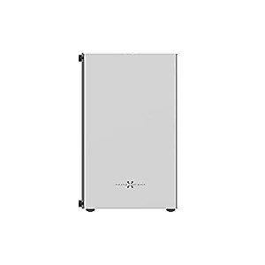 MATX PC Case in Mini-Size, Portable Gaming Computer Case, Aluminum Micro ATX Case for DIY Installation Silver