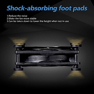 SCCCF Dual 120mm USB Speed Control Fan, 5V Portable Cooling Fan for Flat-Screen TV Receiver Router DVR PlayStation Xbox Computer Cabinet Cooler