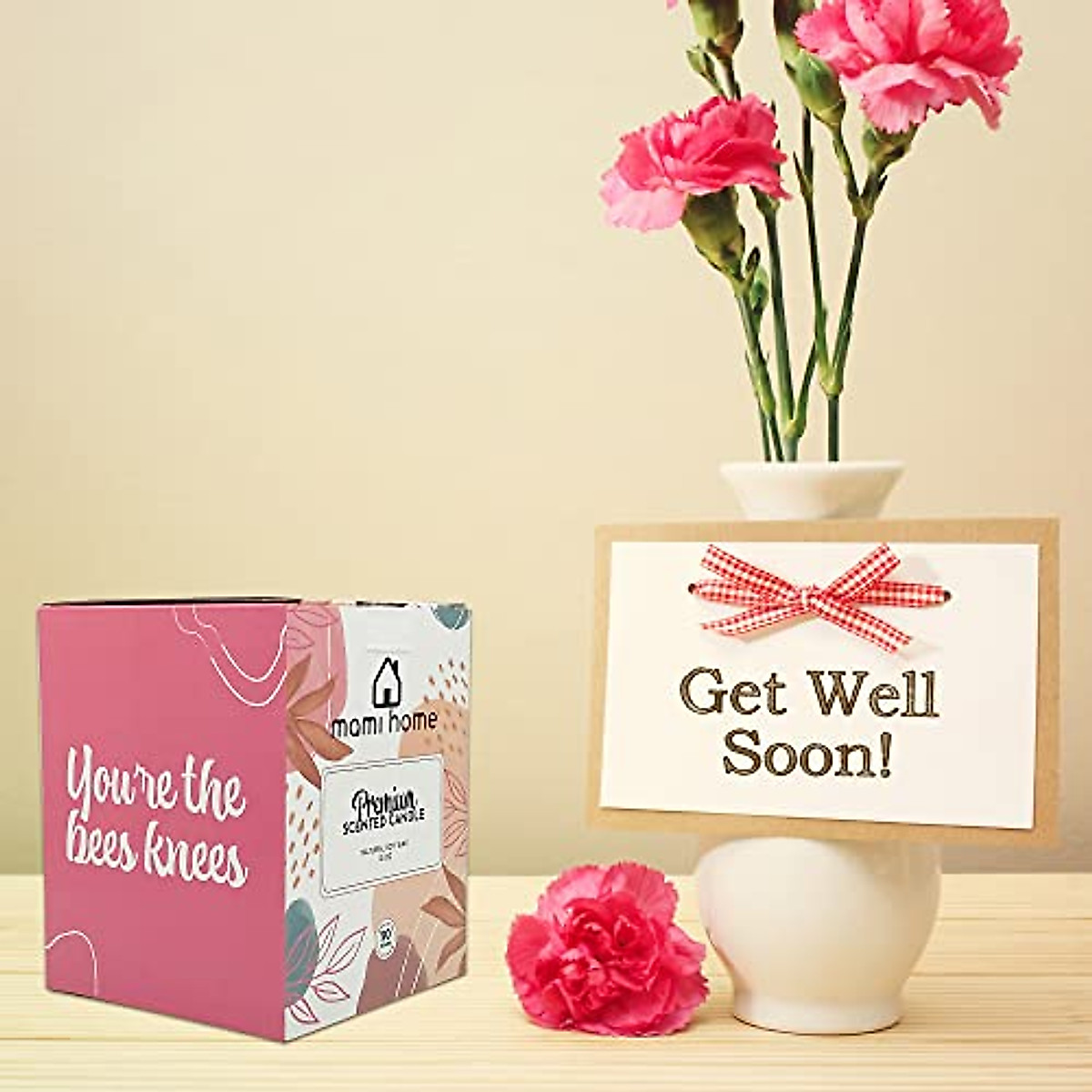 Get Well Soon Jar Candle- I Miss You Scented Candle, Cheer Up Gifts for Women and Men. Ideal Healing Get Well Gift for Women, Lover, Best Friends. Get Well Soon Gifts (Lavender Vanilla, 10oz)