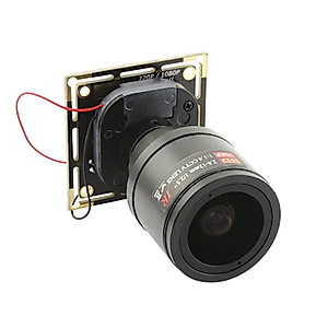 ELP 2mp High Speed USB Camera Module with Manual Zoom Lens Mini 1080p Variable Focus USB Camera for Computer UVC USB2.0 Embedded Video Industrial Webcam Board for Close-up Image