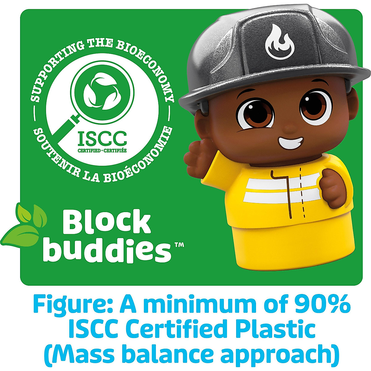 Mega BLOKS First Builders Toddler Building Blocks Toy Set, Freddy Firetruck with 6 Pieces and Storage, 1 Figure, Red, Ages 1+ Years