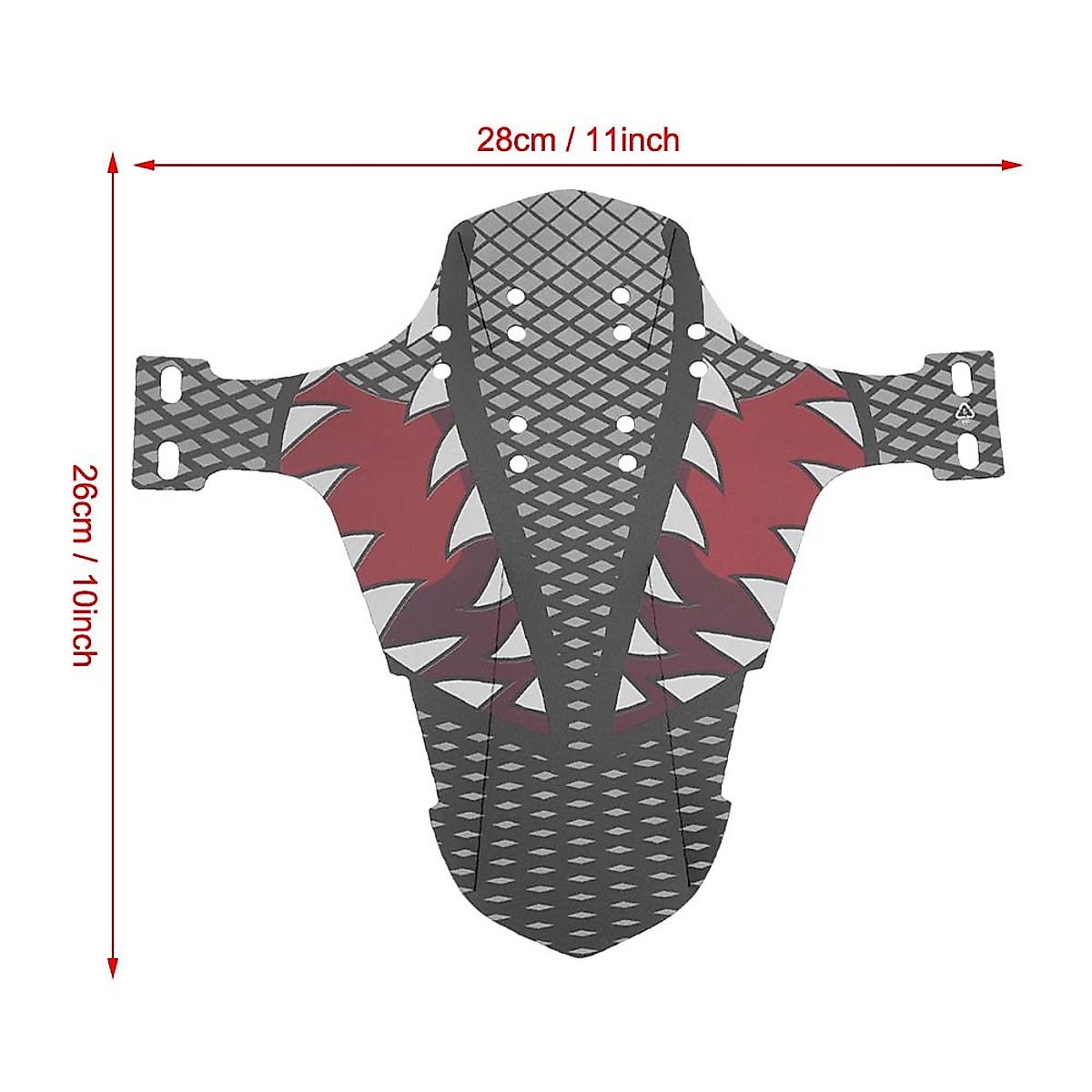 VGEBY1 Bicycle Mudguard Bicycle Rear Wheel Tire Mud Wings Road Mountain Bike Mud Guard Accessory with Cable Ties(B)