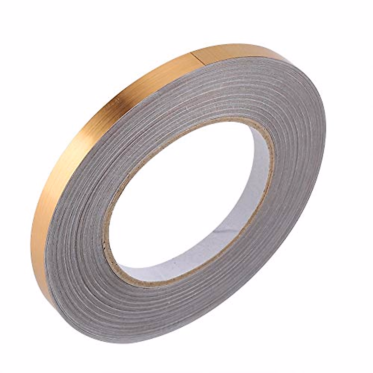 54.7Yard Ground Tile Foil, PVC Waterproof Self-Adhesive Floor Crevice Line Sticker, Ground Corner Decoration Home Decor Accessories(Gold 1cm/0.39in)