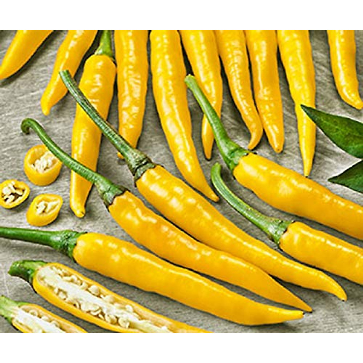 David's Garden Seeds Pepper Cayenne Golden FBA-00081 (Yellow) 25 Non-GMO, Heirloom Seeds
