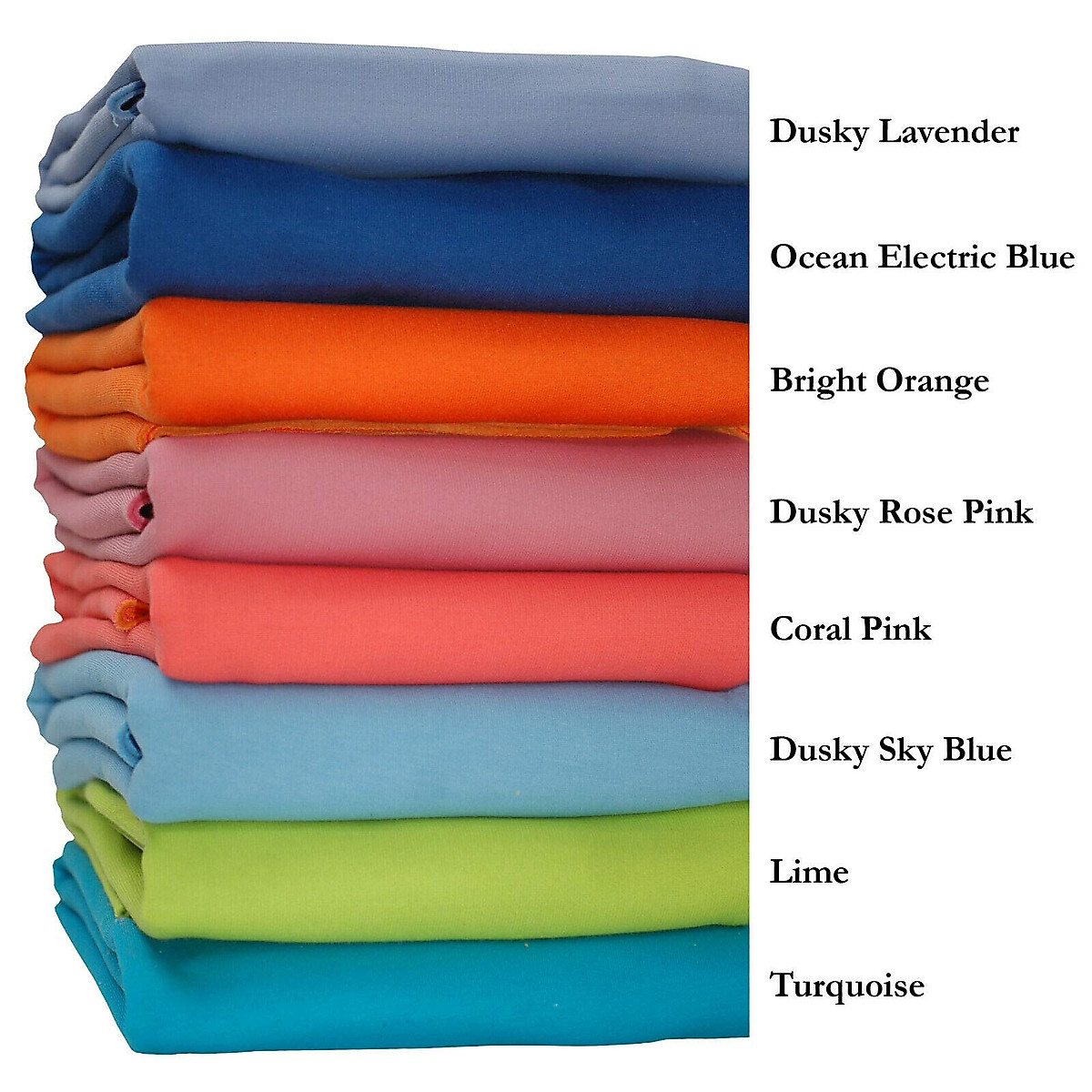 Sweatshirt Fabric for Hoddies and Dressmaking. 30 Colours of This Sweat Shirt Jersey Fabric. European Schools Approved and Tested Brushed Back Hoddy. Baby Pink 1 Metre