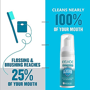 3Pcs Teeth Mouthwash Toothpaste Foam,Stain Removal Teeth Whitening,Oral Care,Fresh Breath Deep Cleaning.