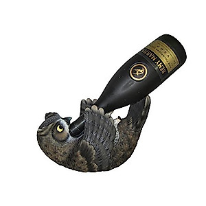 Wise Owl Guzzler Wine Bottle Holder Rack Kitchen Decoration