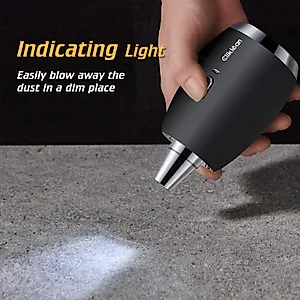 Cordless Air Duster 2.0 - Compressed Air No Heat Air Replaces Canned Air 80000RPM 55MPH - Electric Duster for Cleaning Gaps, Computer, Keyboard, Replaces Compressed Air Can