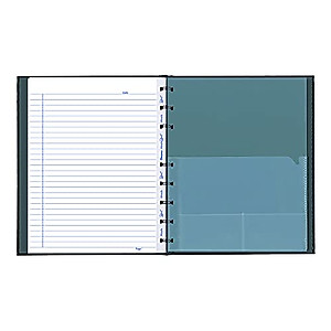 Blueline MiracleBind Notebook, Black, Lizard-Like, Hard Cover, 9.25" x 7.25", 150 Pages (AF9150.81)