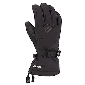Gordini Women's Women's Aquabloc Down Gauntlet Iv Waterproof Gloves, Black, Small