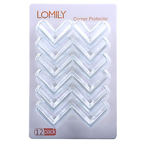 Glass Table Corner Protectors Baby Clear(12 Pack),Corner Guards Edge Bumpers,High Resistant Adhesive,Corner Protector for Furniture,Bed,Dressers,Cabinets,Entertainment Centers,Keep Baby and Kids Safe.