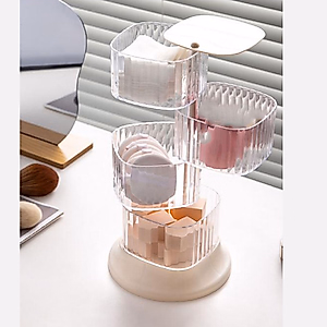 Mumusuki Hair Tie Storage Box, Plastic, Transparent Appearance, Large Capacity Design, Neat Storage, Applicable Scenario for Desktops, Bedrooms, and Dorms, Mumusukia4dwfs6v17