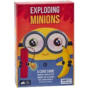 Exploding Minions by Exploding Kittens - A Russian Roulette Card Game, Easy Family-Friendly Party Games - for Kids, Teens & Adults - 2-5 Players