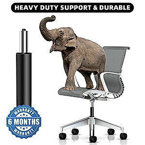 5.5 inch Office Chair Gas Lift Cylinder-Office Chair Replacement Parts,Universal Size Fits Most Chairs,Heavy Duty Gas Lift Hydraulic/Pneumatic Piston for Office Chair (Black)