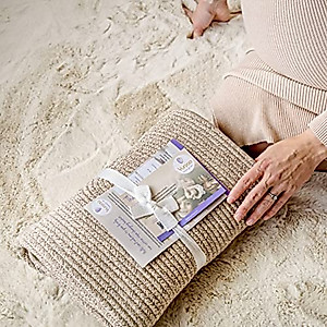 Yunioo Deluxe Baby Changing Basket with Extra Travel Diaper pad, Foam Changing pad and Water Repellent Cover, Cotton Rope Moses Basket, Changing Table Topper for Dresser (Sydney White Beige)