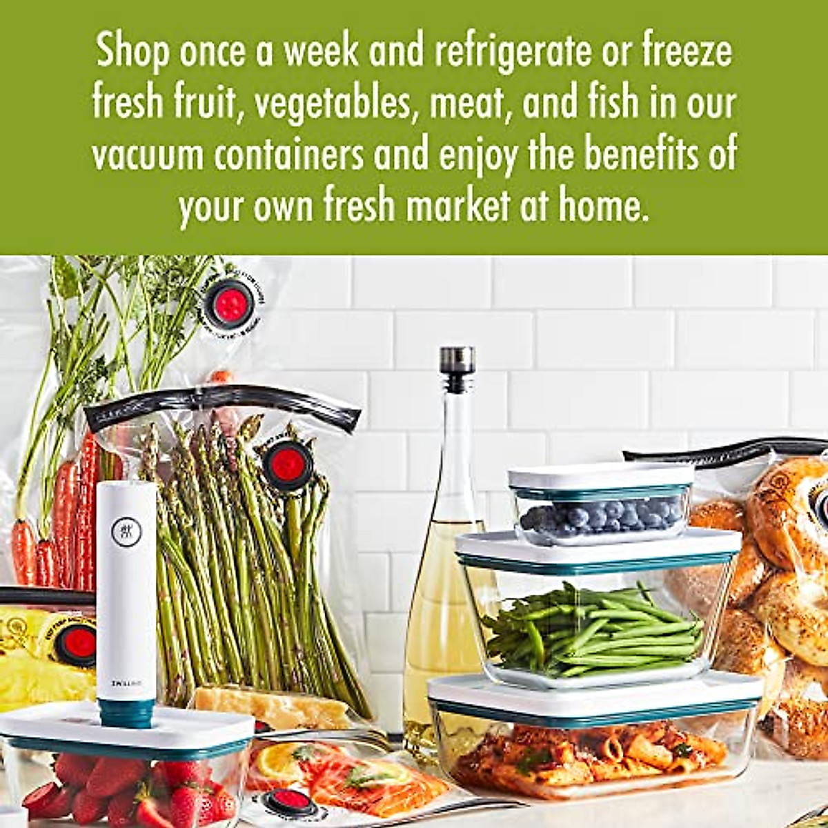 ZWILLING Fresh & Save Airtight Food Storage Container, Large, La Mer