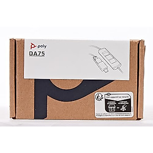 Poly DA75 USB-A/USB-C digital adapter - Works with Poly Call Center Quick Disconnect (QD) Headsets - Works with Avaya, Genesys,&Cisco call center platforms