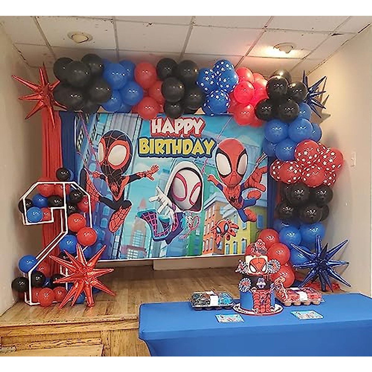 Red and Black Balloons, 60 PCS Red Black and White Balloons Set with Metallic Silver Balloons, 12 Inch Red and Silver Balloons for Kids Boys Graduation Superhero Theme Party Birthday Party Decorations