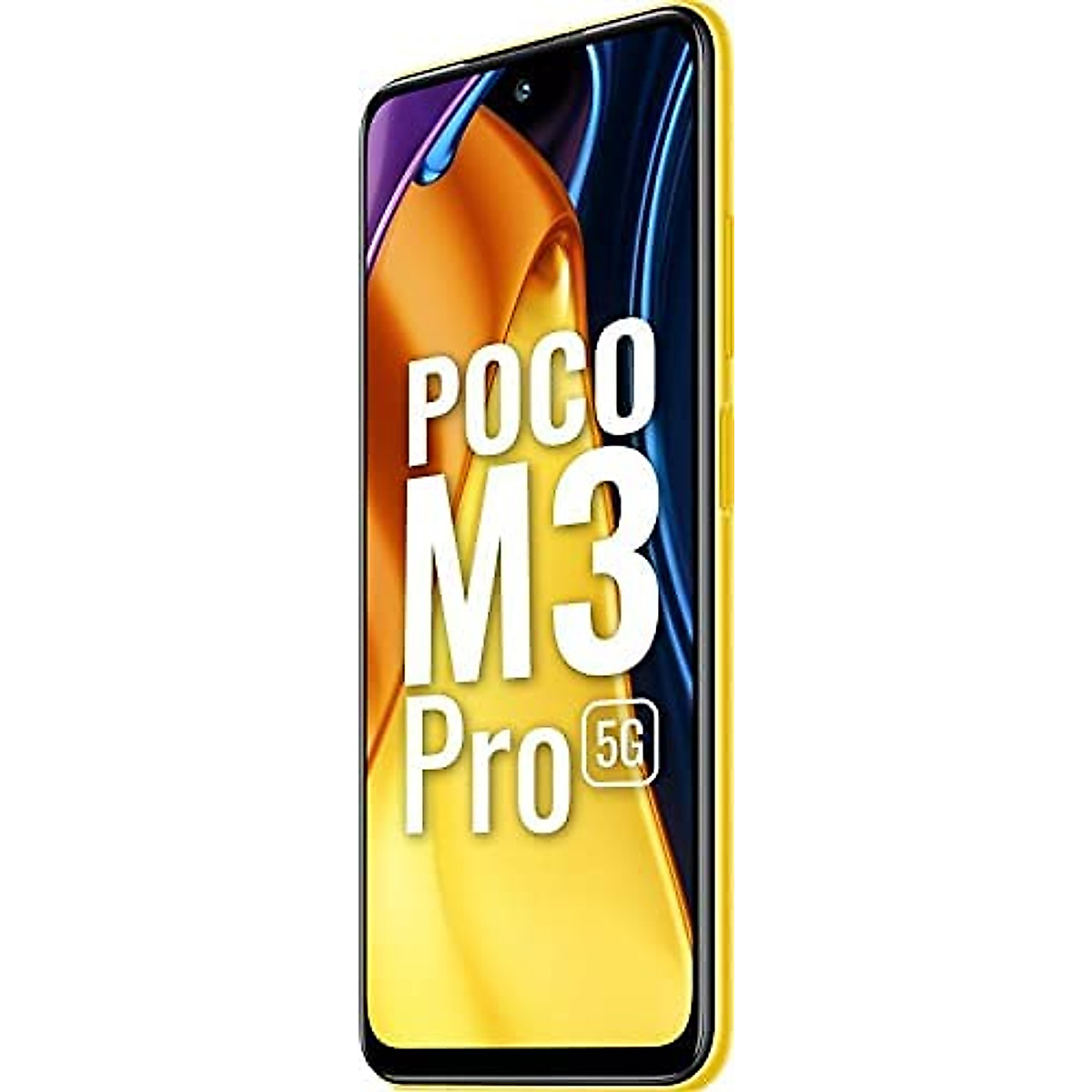 Poco M3 PRO 5G + 4G Volte Global Unlocked GSM 6.5" Octa Core 48mp Triple Camera (Not Verizon/Boost/CDMA) (Yellow, 64GB+4GB)