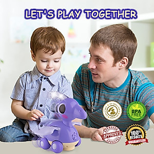 Kidpal Baby Toys 18 to 24 Months, Toys for 2 Year Old Boys Girls with Light and Music, Touch & Go Crawling Toys for babies18-24months, Baby Toys 18 Months, Gifts Toys for Age 2 Toddler