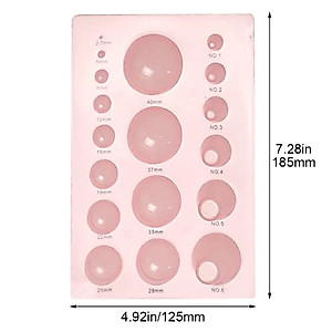 Plastic Paper Quilling Mould 3D Half Ball Domes Crafts Mold