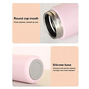 Mini 9 oz/13oz Stainless Steel Sports Water Bottle Spout Vacuum Insulated for Kids and Women Keep Hot and Cold (Spa blue,9oz)