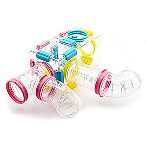 94 Pcs DIY Hamster Tunnel and Playground Module, Tube House Platform Excercise for Mouse Hamster and Other Small Animals