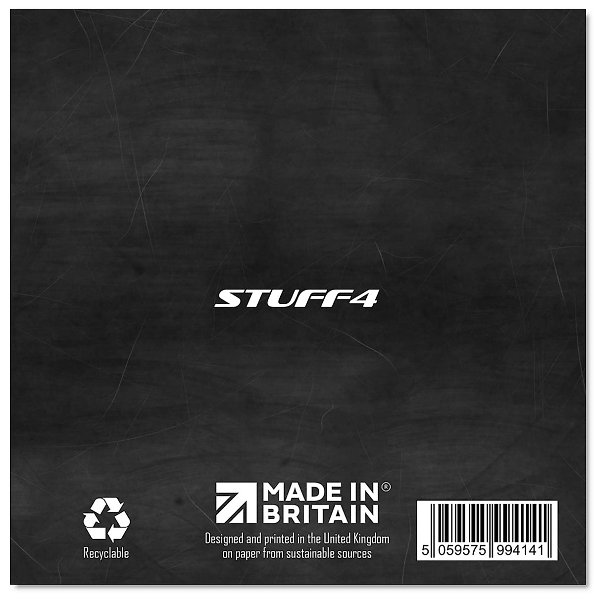 Stuff4 Funny 77th Birthday Cards for Men Woman - Chalk Blackboard - Happy Birthday Card for Uncle Mom Dad Papa Great Grandpa Pop Pops Grandma Gran Nanny Aunt, 5.7 x 5.7 Inch Humor Greeting Cards