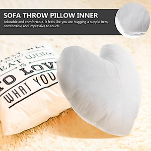 Ciieeo Peach Heart Pillow Kids Couch Chairs Nursing Pillow Outdoor Bolster Heart Plush for Couch Car Pillow Sofa Throw Pillow Inner Throw Cushion Insert Heart Shaped Pillow Insert Blank