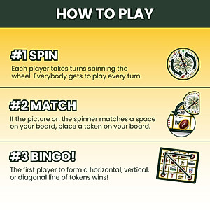 Masterpieces Kids Games - NFL Green Bay Packers Bingo Game