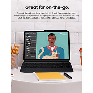 Samsung Galaxy EF-DT870 Keyboard & Cover for Tab S7 (Renewed)