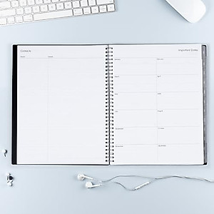 Blue Sky 2024 Weekly and Monthly Planner, January - December, 8.5" x 11", Flexible Cover, Wirebound, Enterprise (144725)