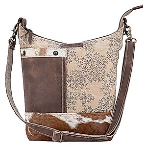 SIXTEASE Womens Shoulder Bag Vintage Style Shoulder Bags for Women - Made with Genuine Leather, Upcycled Canvas, or Hair On - Handmade, Adjustable Strap, Brass and Zinc Hardware - Style Bites