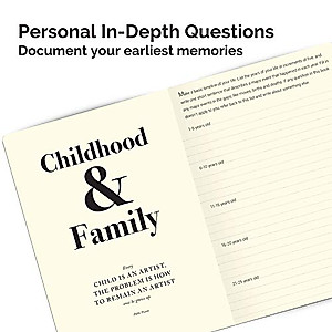 Piccadilly Story of My Life Journal | Personal DIY Memoir | Guided Autobiography Notebook | 204 pages