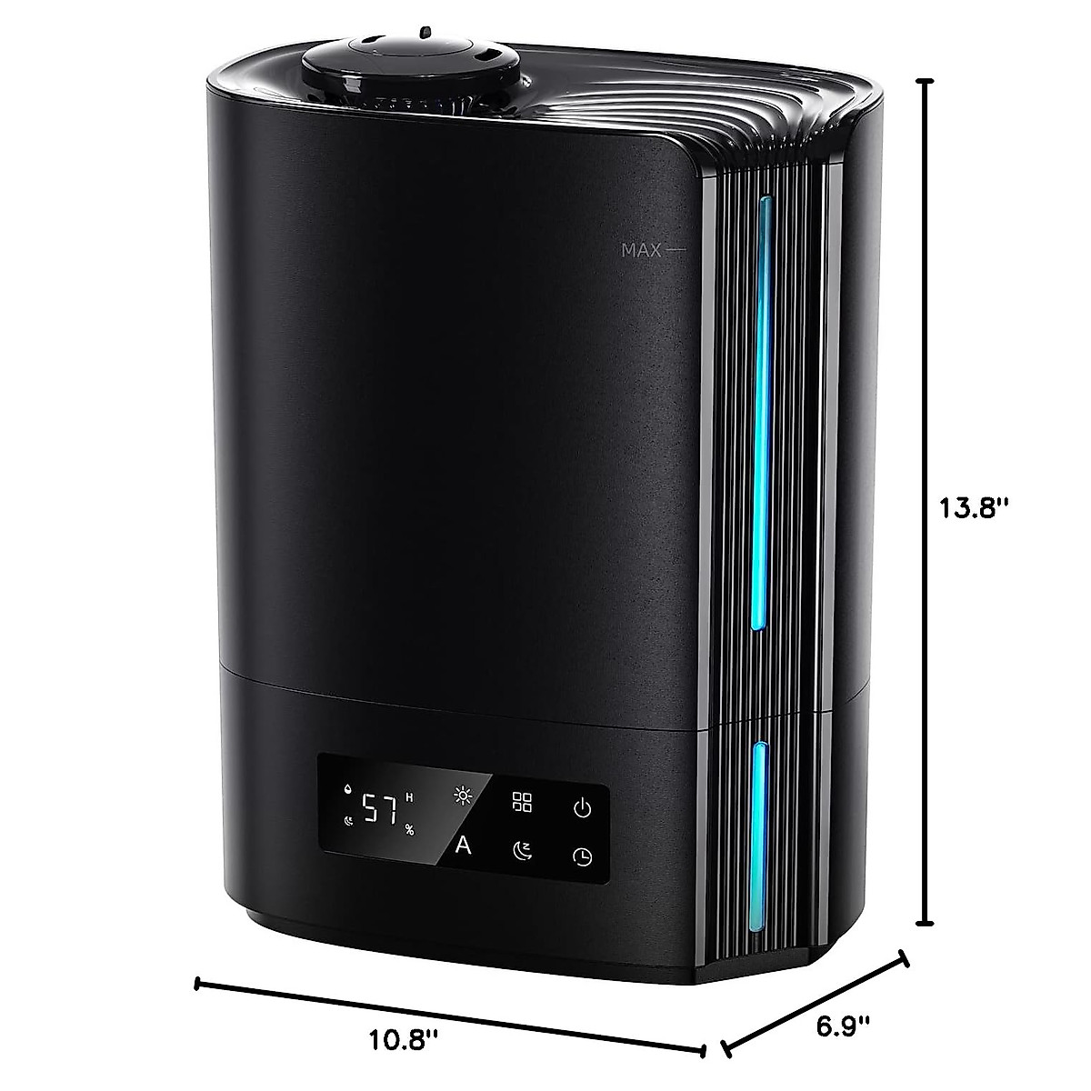 BREEZOME 6L Humidifiers for Bedroom Large Room & Essential Oil Diffuser, Ultrasonic Top Fill Cool Mist Humidifiers for Baby, Plants, Nursery Last up to 60 Hours, Smart Humidistat Control, Ultra Quiet