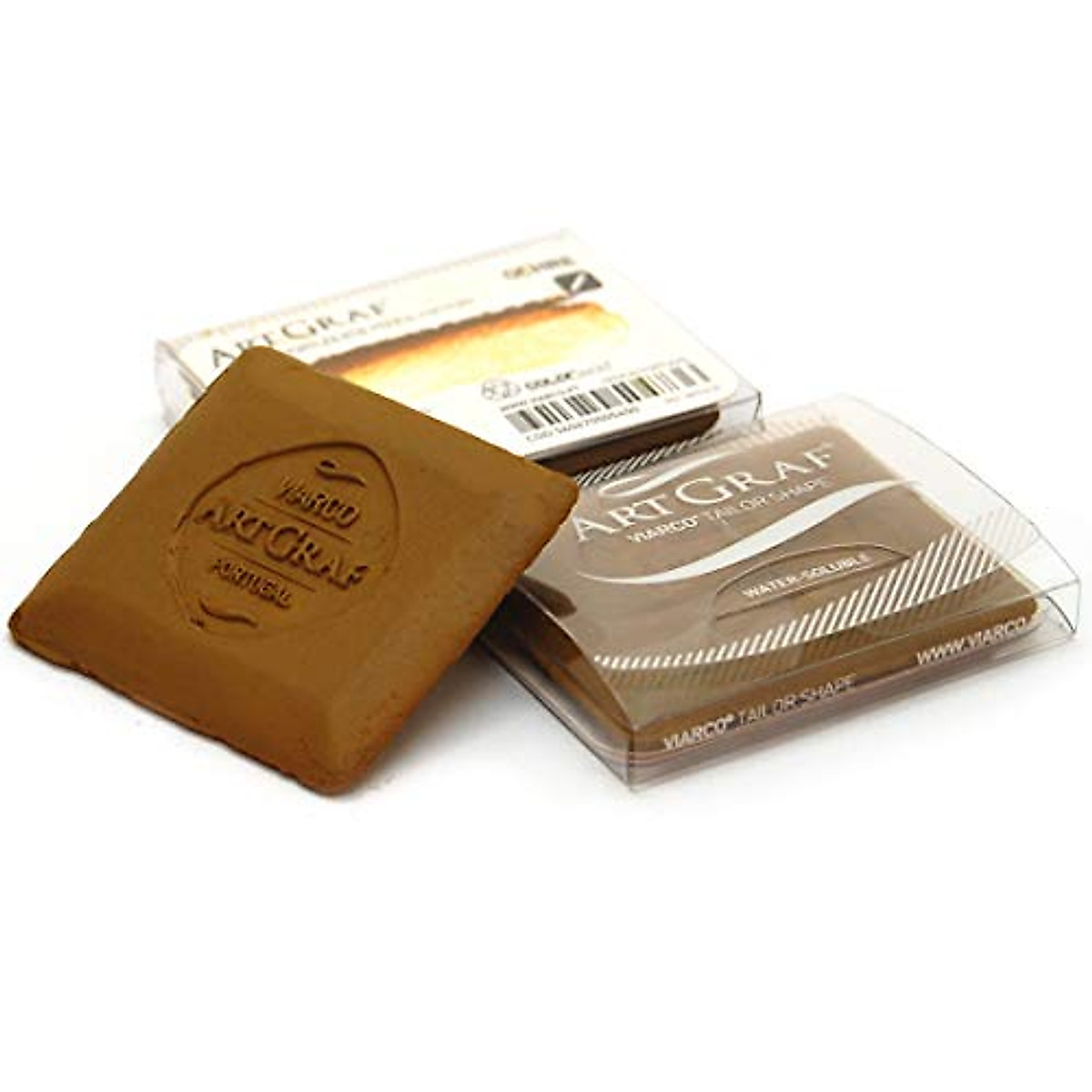 Art Graf Water-Soluble Tailors Chalk Square Disc, Ochre