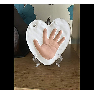 Bubzi Co Baby Footprint & Handprint Frame & Ornament Set Baby Girl Gifts & Baby Boy Gifts, Unique Baby Shower Gifts, Personalized Baby Gifts for Baby Registry, Keepsake Box for Room Wall Nursery Decor