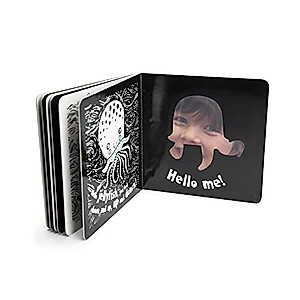 Hello Sea (Happy Fox Books) Baby's First Book, with High-Contrast Ocean Animals like an Octopus, Whale, Turtle, Seahorse, Crab, Fish, Starfish, Walrus, Shark, and Jellyfish, plus a Surprise Mirror