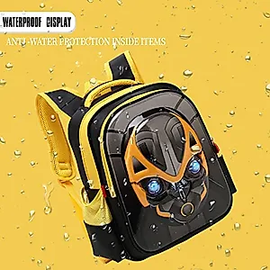 jSvekje 15 Inch Toddler Backpack - Lightweight, Waterproof, Durable, and Fashionable Bag for Kids - Perfect for School Travel and Outdoor Adventures B-Yellow