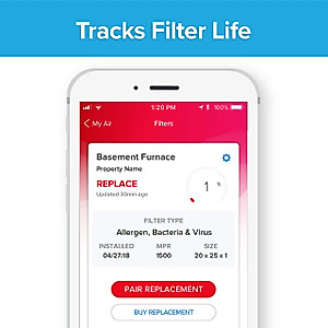 Filtrete 16x25x1, Smart Replenishable AC Furnace Air Filter, MPR 2200, Premium Allergen & Home Pollutants, 2-Pack (Exact Dimensions 15.72 x 24.72 x 1.1)