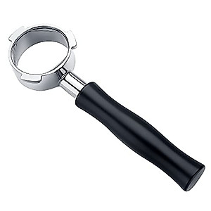 Normcore 51mm Naked Bottomless Portafilter 3 Ears Fits Delonghi Dedica EC680 and EC685, and SMEG & EUPA Coffee Machines with Anodized Aluminum Handle - Included Portafilter Filter Basket