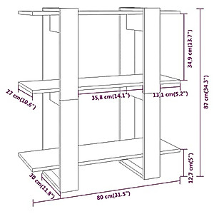 DYRJDJWIDHW Book Cabinet/Room Divider Bookshelf for Bedroom,Shelves,Wood Bookcase,Suitable for Bedroom, Office, Living Room, Study,Black 31.5"x11.8"x34.3"