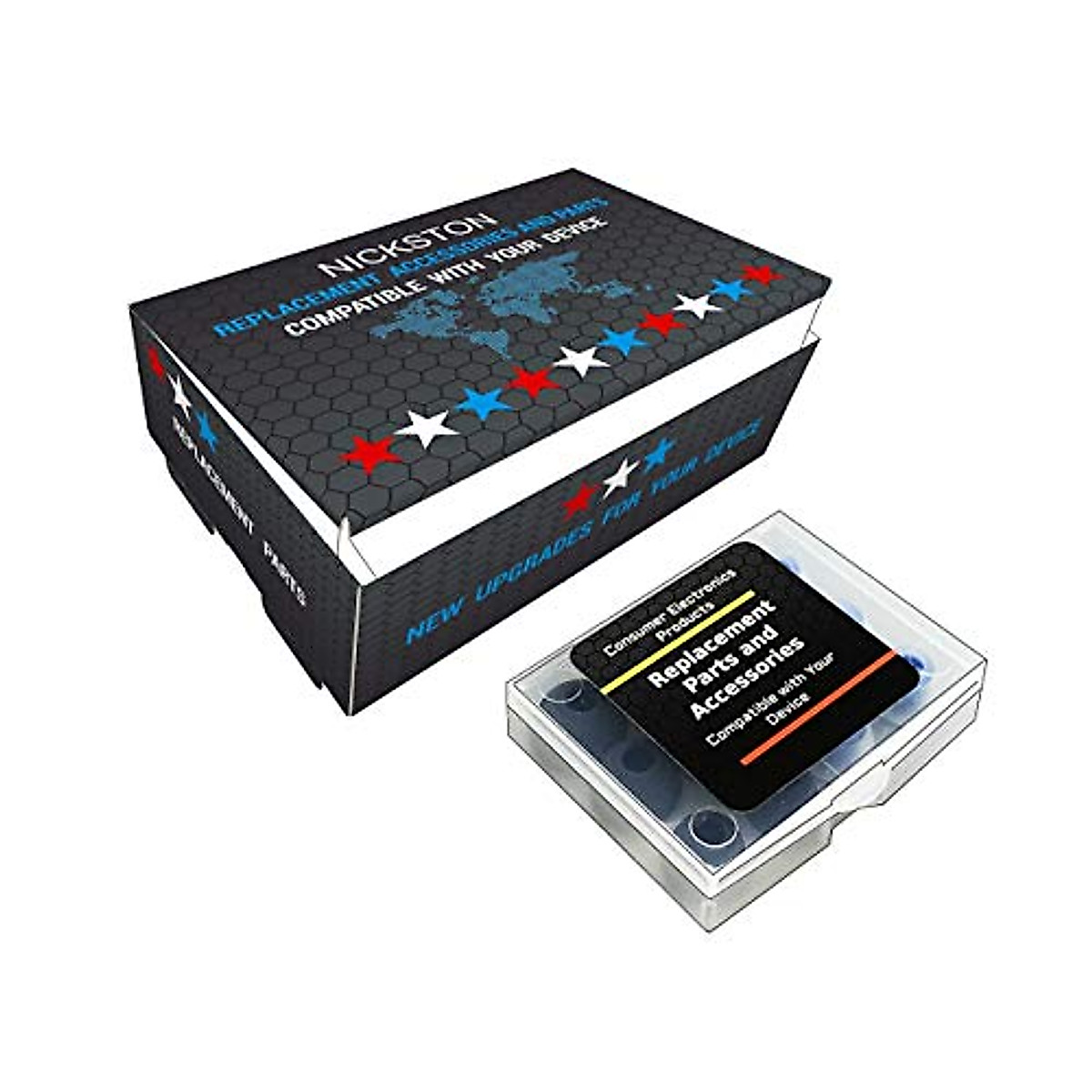 16pcs (B-4sz) Replacement Earbuds Eartips Adapters Compatible with Rowkin Surge True Wireless Earphones Headphones