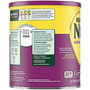 Nestle NIDO Lacto-Ease Toddler Powdered Milk Beverage - 28.2 Oz Canister - Toddler Drink Mix