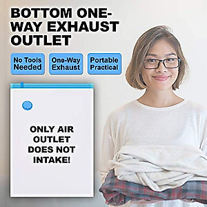 Reusable Vacuum Seal Bags | Vacuum Seal Bags for Clothes |Combo Pack of 24 Space Saver Storage Bags, 6 of Each Size Vacuum Packing Bags