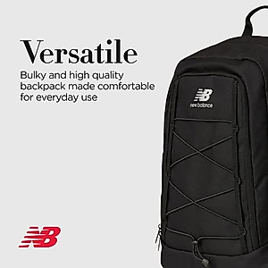Concept One New Balance Hiking Backpack, Bungee Travel Bag for Men and Women, Black, 18 Inch